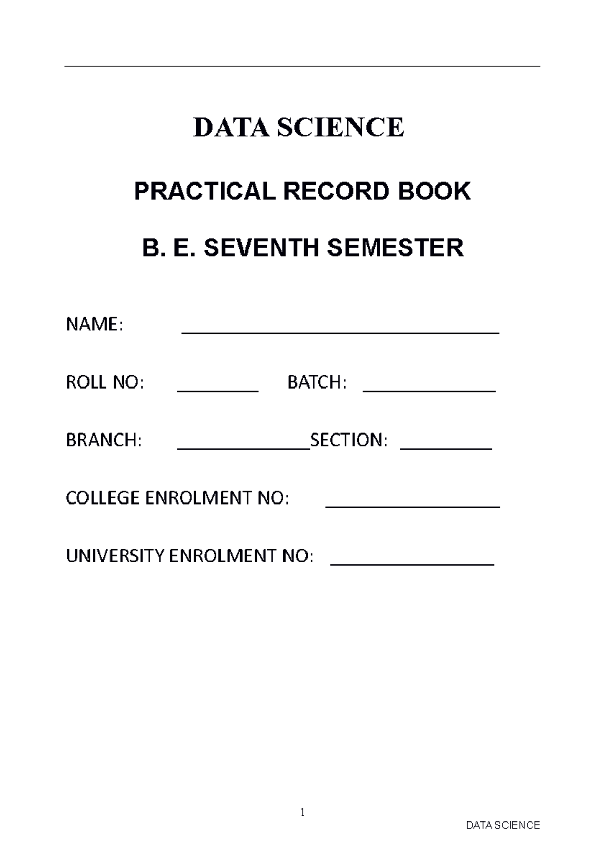 Data science manual - GIVE PRACTICAL GUIDE FOR DS PRACTICALS IN R LANGUAGE WHICH IS TO BE ...