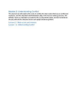 Module 3 Notes - Module 3: Global Power and Security This module we ...