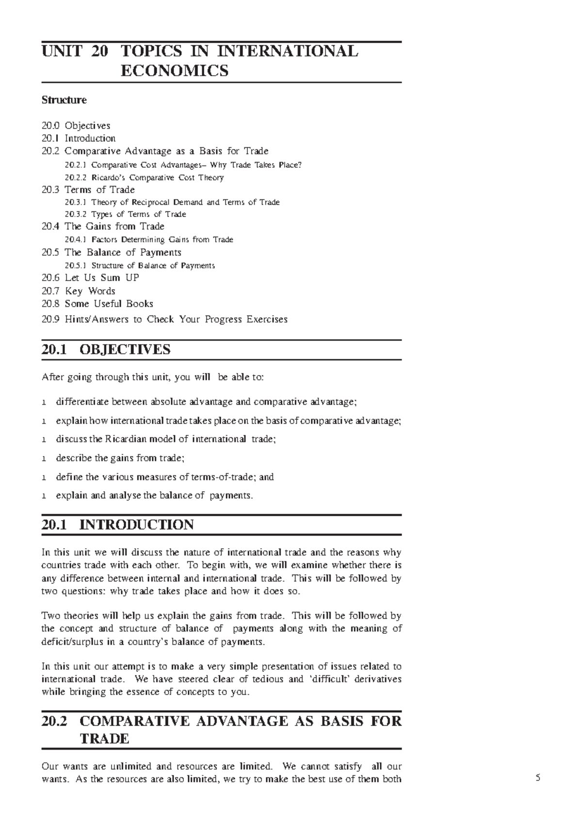 International Economics Theories - Topics in International Economics 5 ...