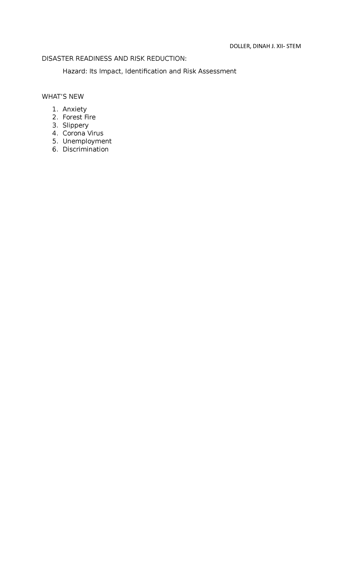 DRRR Q3 M8 - Modular - DOLLER, DINAH J. XII- STEM DISASTER READINESS ...