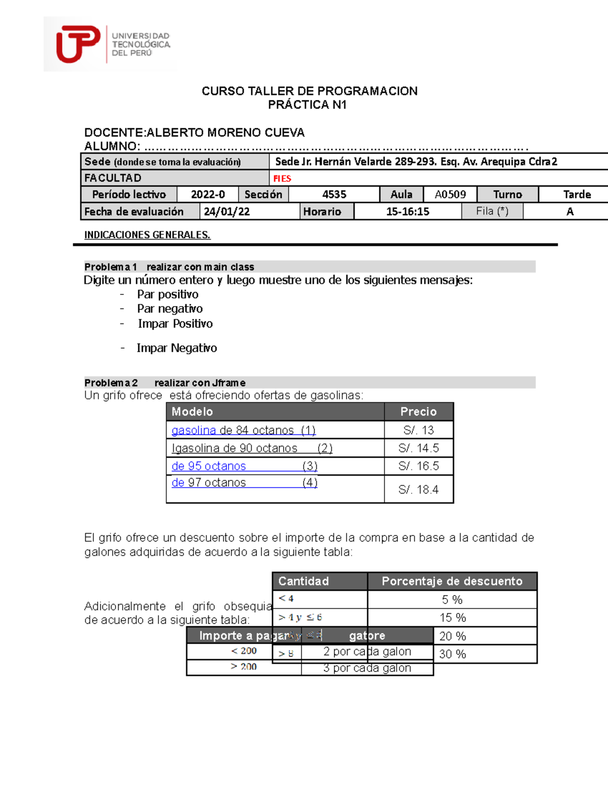 Taller programacion 01 - CURSO TALLER DE PROGRAMACION PRÁCTICA N ...