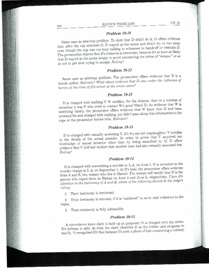 Evidence - Rules Only Outline sample - Base Relevance Rules 1. Rule 402 ...