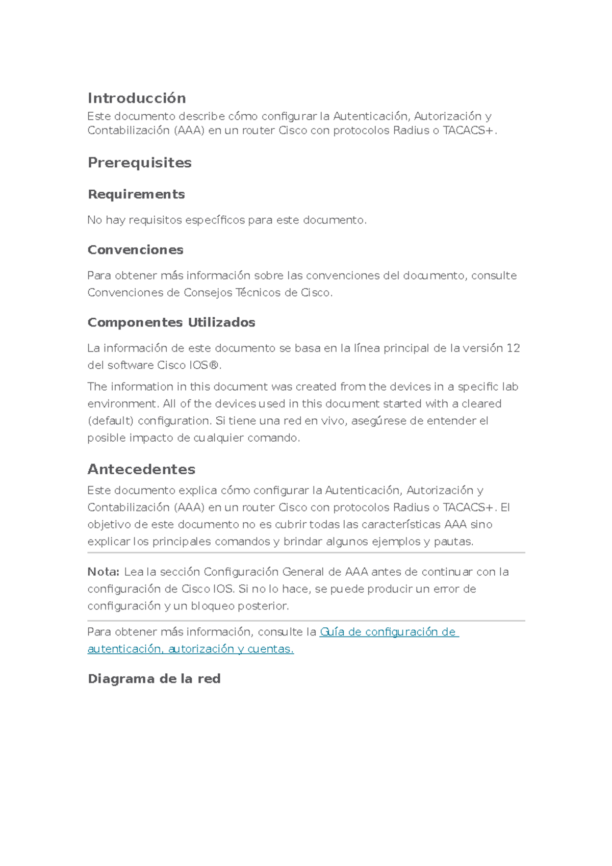 Configuración de AAA Básico en un Servidor de Acceso - Introducción ...