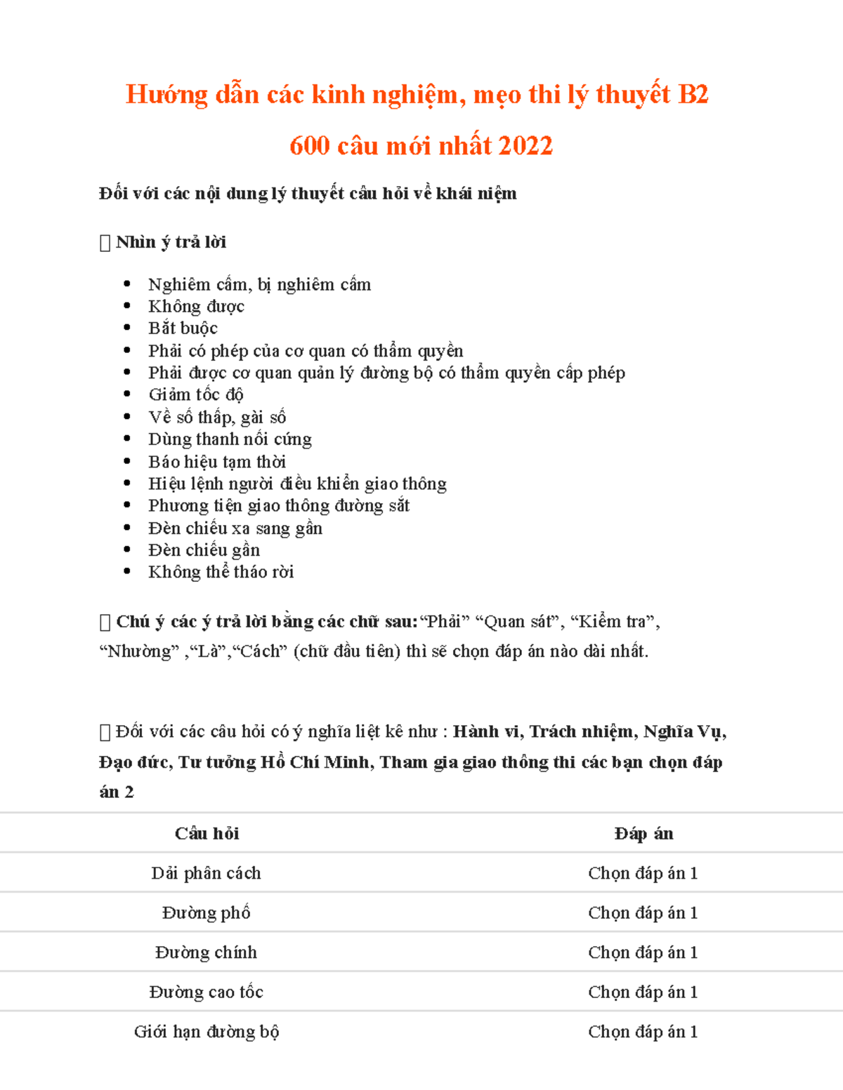 Hướng dẫn các kinh nghiệm - Hướng dẫn các kinh nghiệm, mẹo thi lý ...