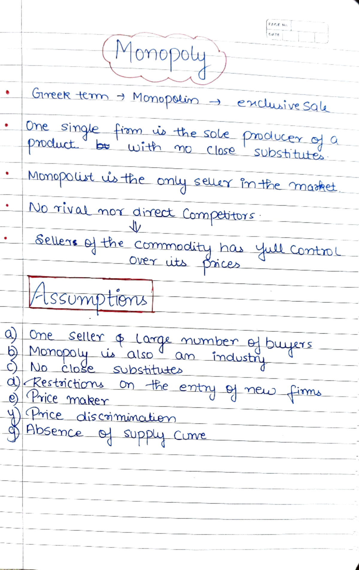 Monopoly - Economics for engineering notes - FASE ATE (Monopoly Greer ...