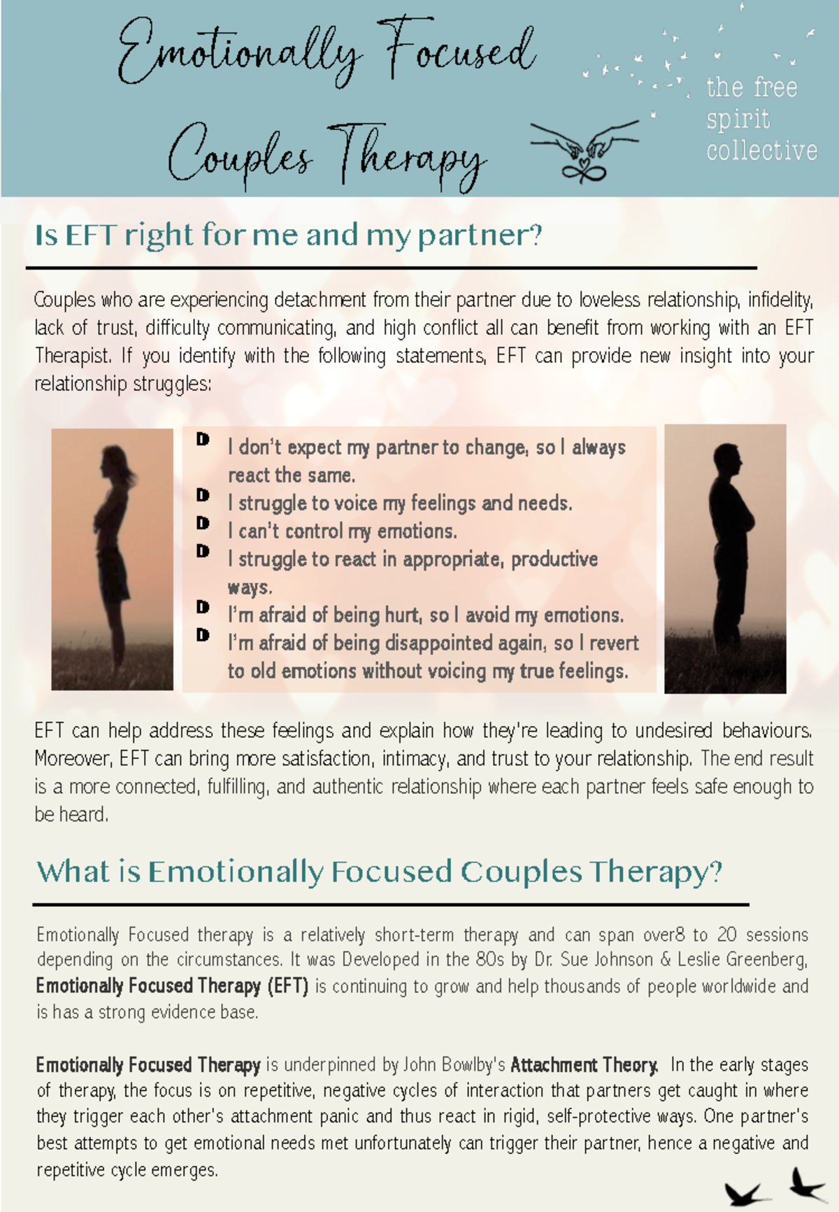 EFT Therapy Info - Is EFT right for me and my partner? Couples who are ...
