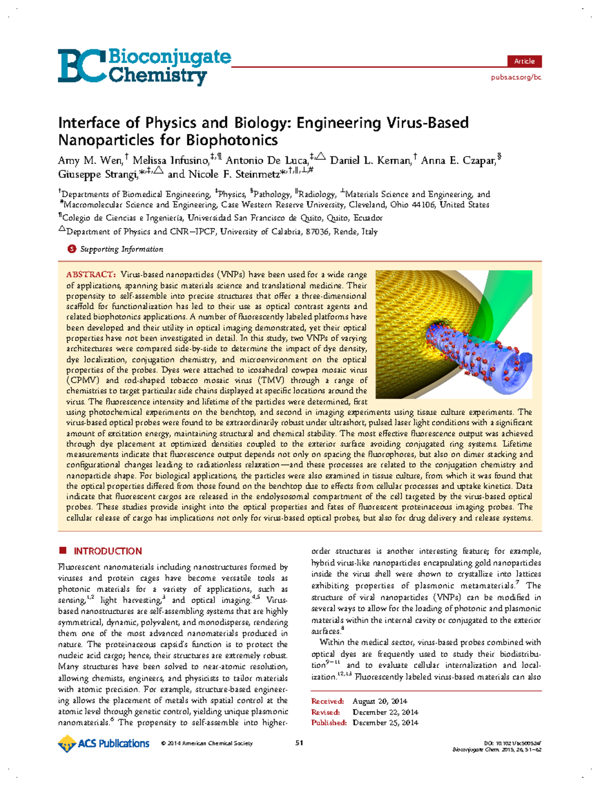 Interface of Physics and Biology Engineering Virus-Based Nanoparticles ...