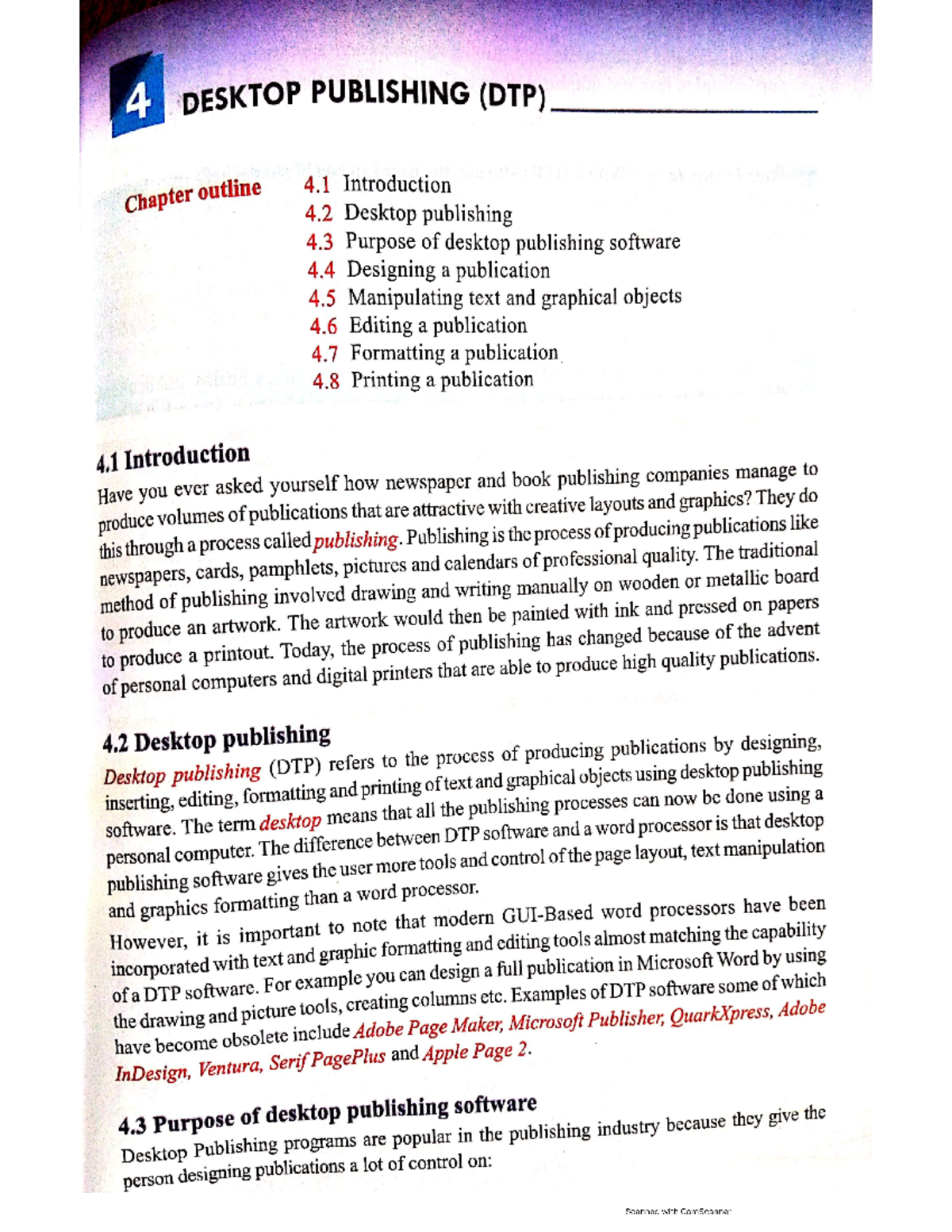 DTP Notes - Diploma in information communication technology - Studocu