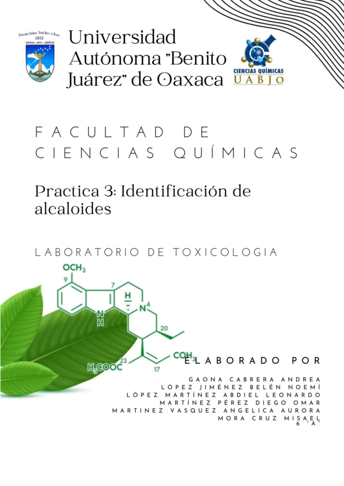 Identificación de alcaloides - 2 I. INTRODUCCIÓN Los alcaloides son ...