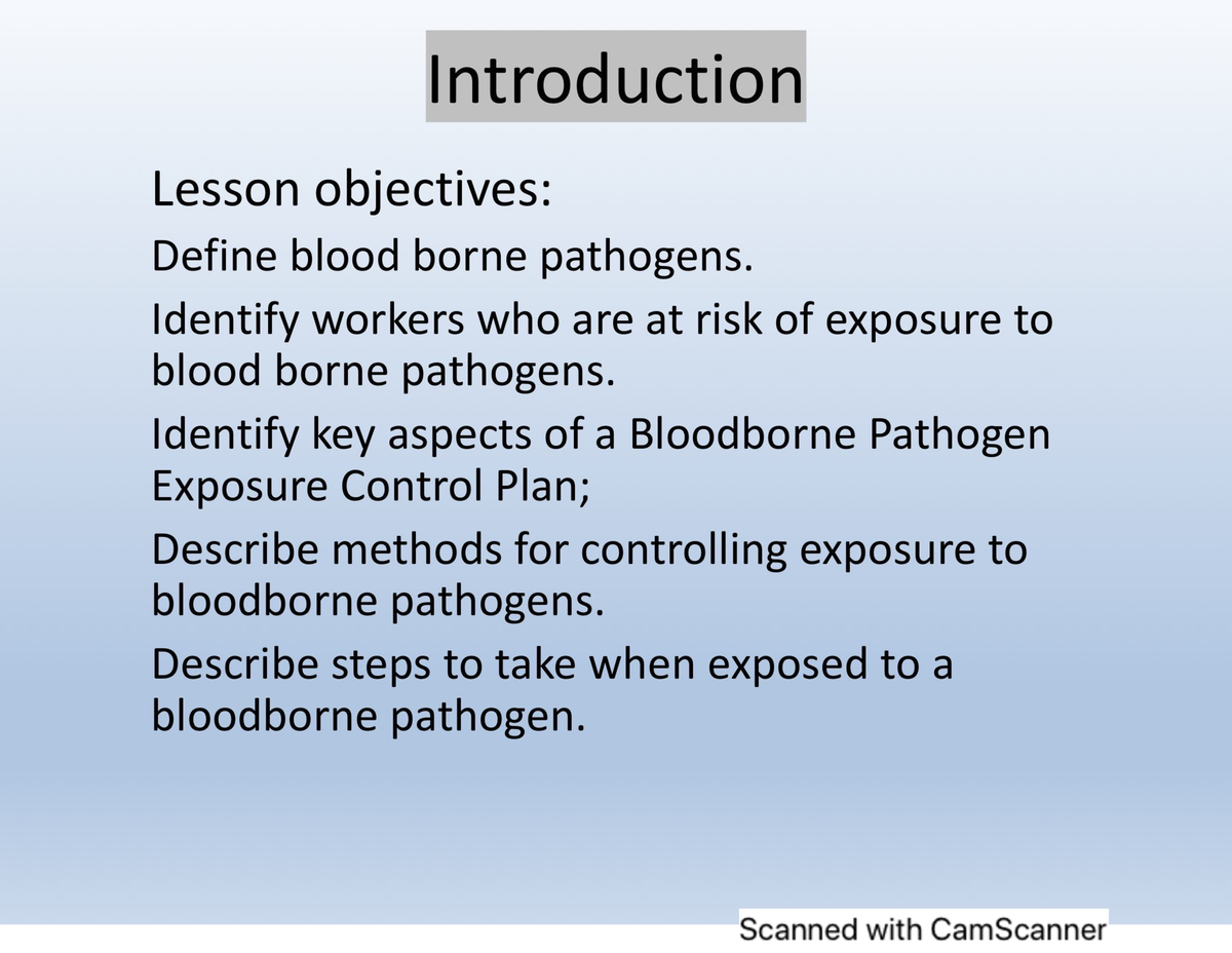 Blood borne viruses - General Microbiology - Studocu