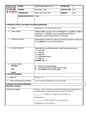 Lesson-B Teaching Science in the Elementary Grades - Name of Student ...