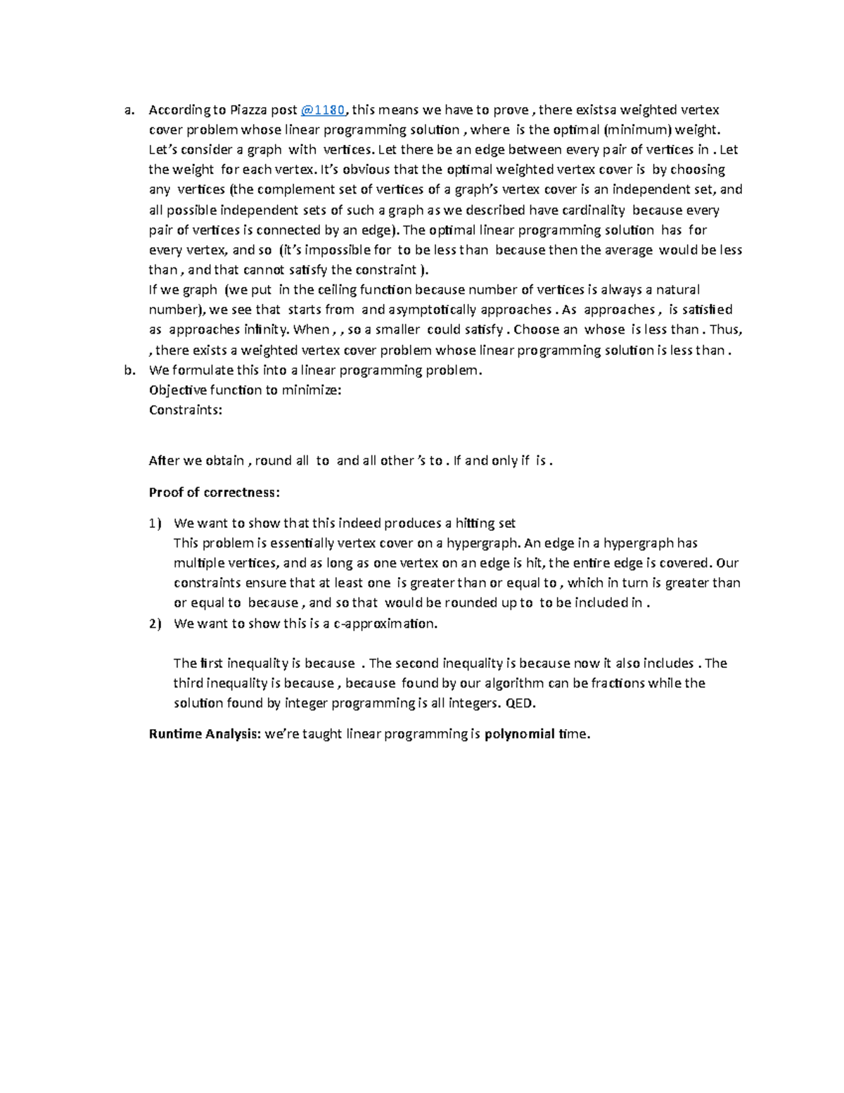 Q3 Hw9 Homework Assignment From Cs 4820 Taught By Professor Eva Tardis During Fall A 
