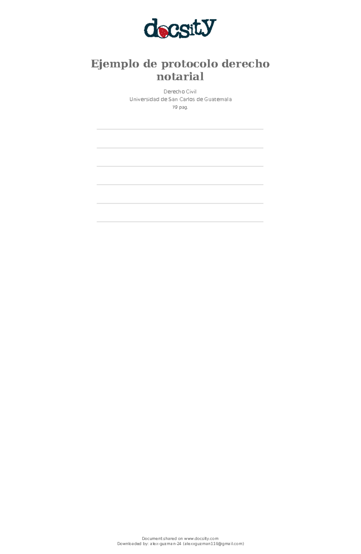 ejemplo de protocolo derecho notarial - Ejemplo de protocolo derecho ...