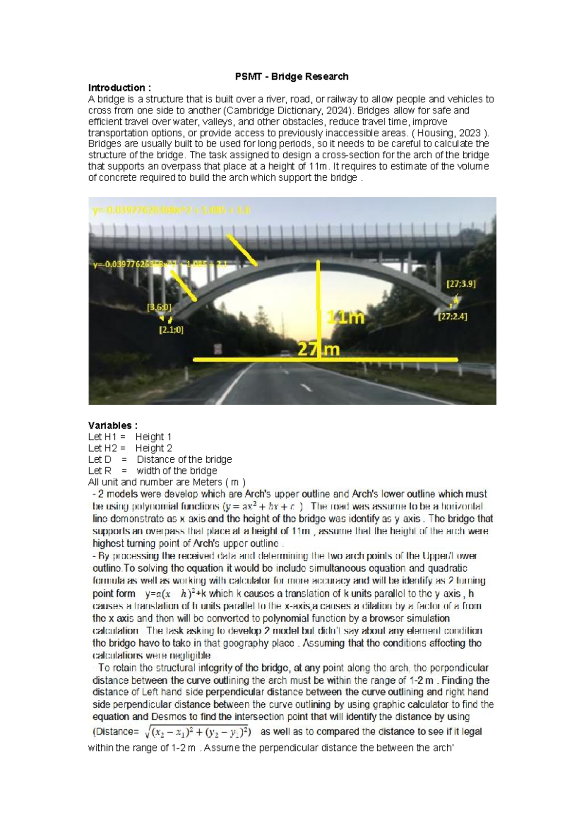 PSMT-Bridge investigation - PSMT - Bridge Research Introduction : A ...