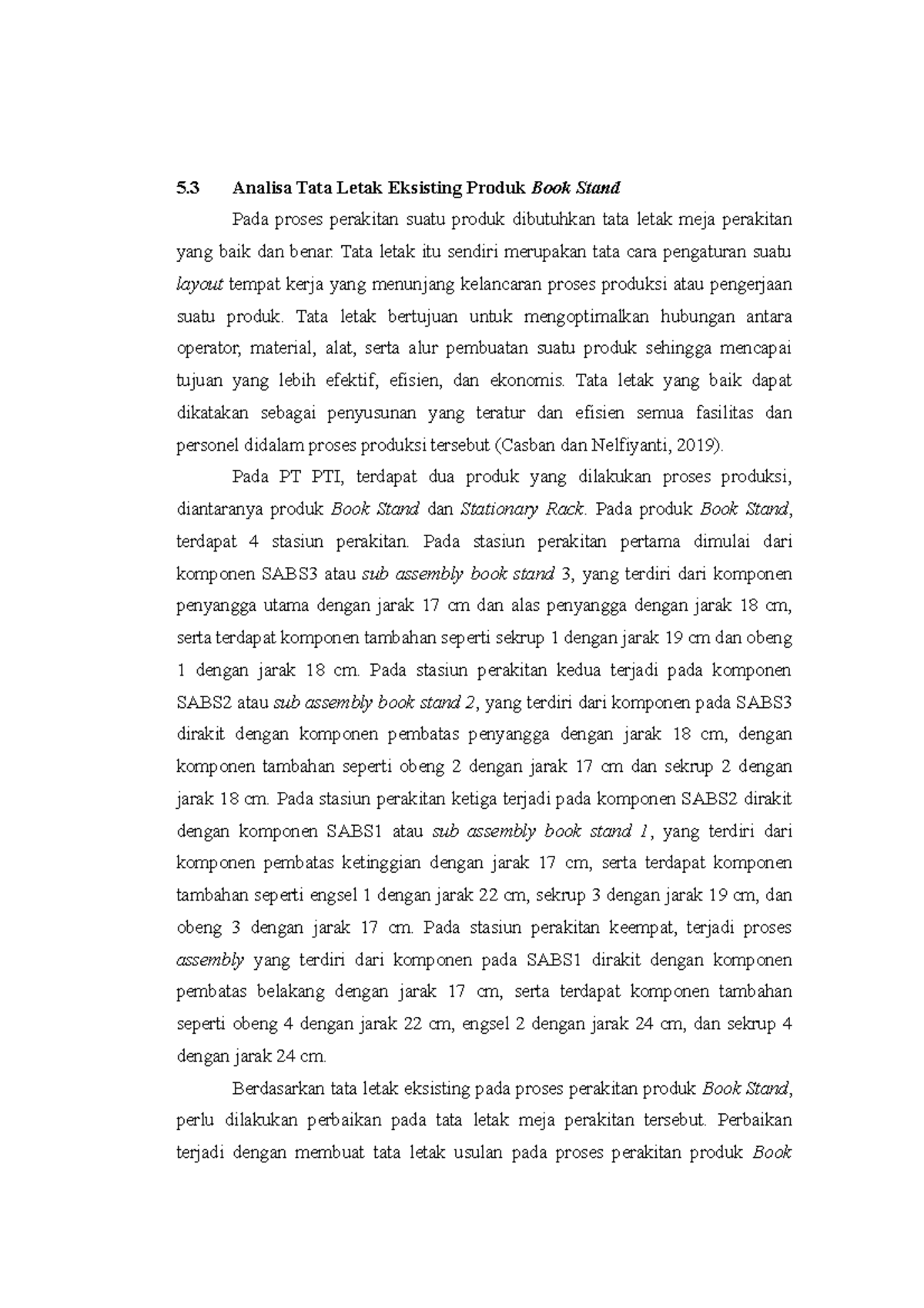 Analisa Tata Letak Eksisting Produk Book Stand - Tata letak itu sendiri ...