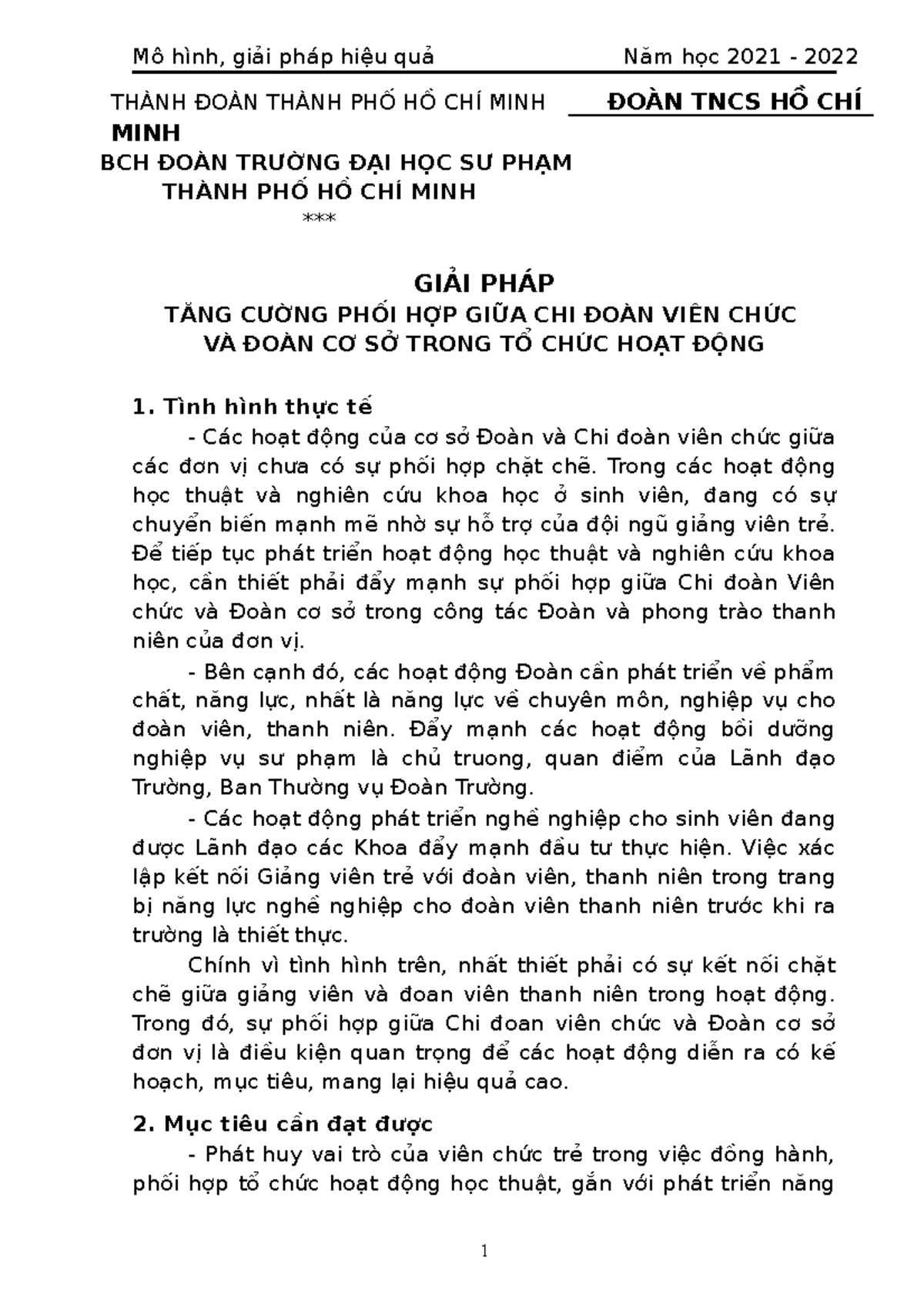 10 - Cap truong - GP Tang cuong phoi hop giua Chi doan Vien chuc va Doan co so - THÀNH ĐOÀN ...