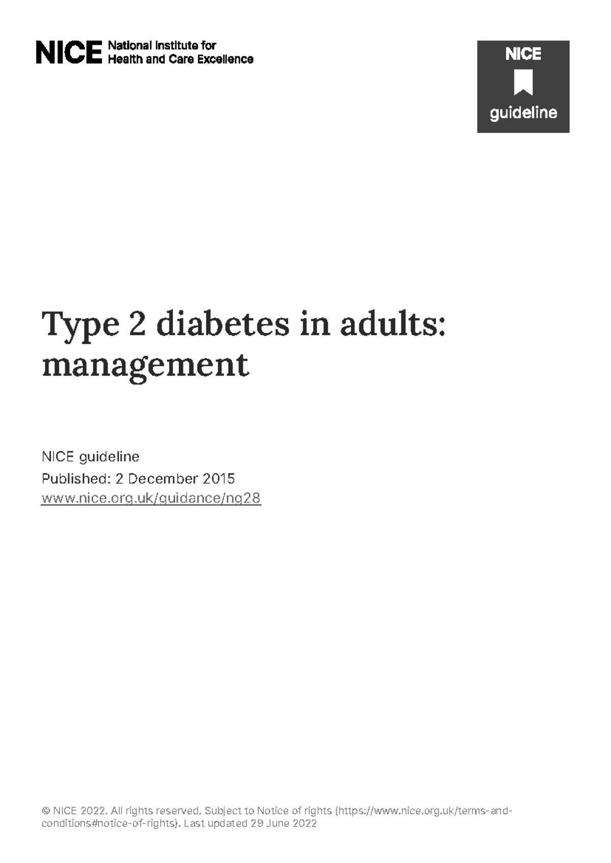 Type 2 diabetes in adults management pdf 1837338615493 - Type 2 ...