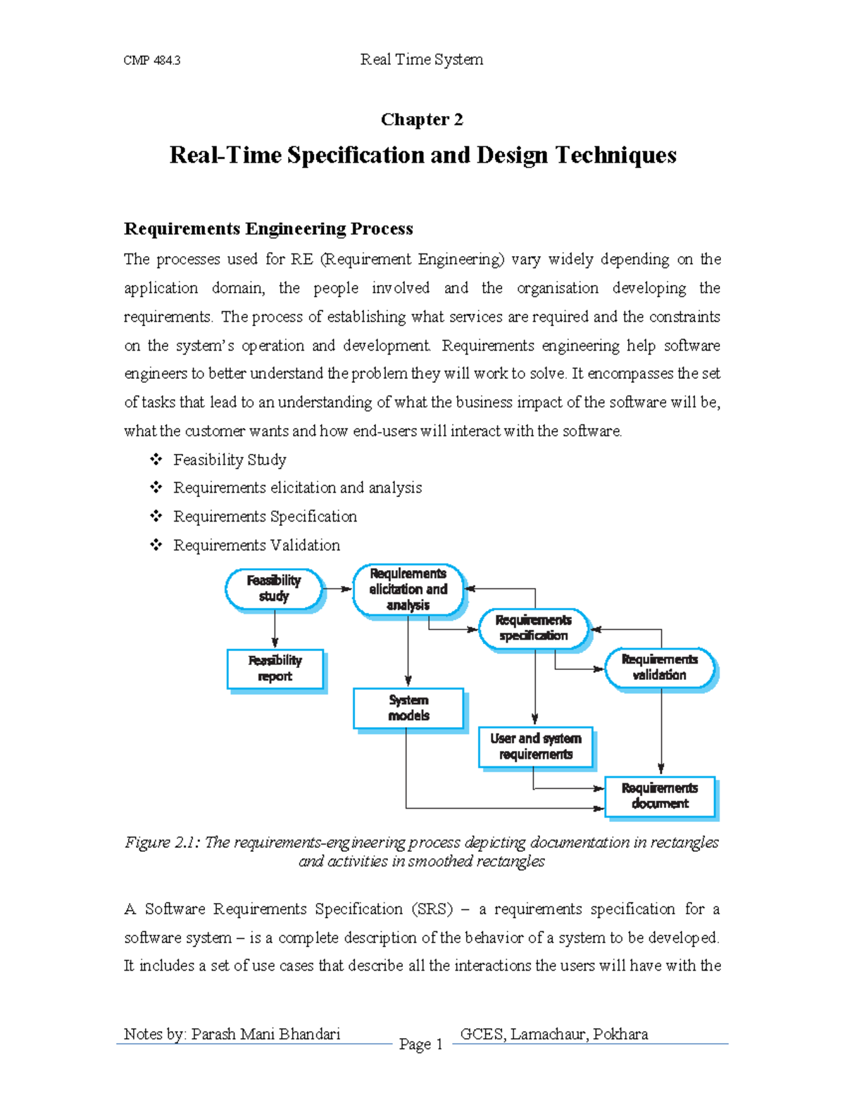 Chapter 2 Real-Time Specification and Design Techniques - Notes by ...