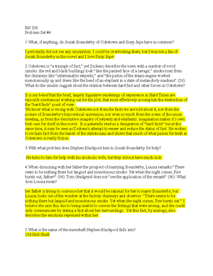 EN206 problem set 8 - EN 206 Problem Set # 1 The Man Who Would be King, the narrator confronts ...