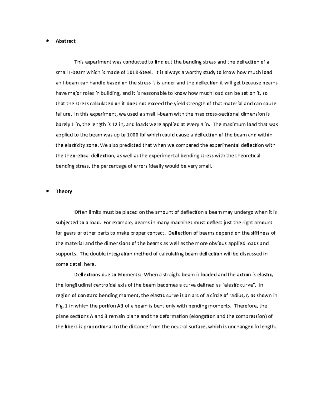 Lab 3 (Abstract + Theory ) - Abstract This experiment was conducted to ...