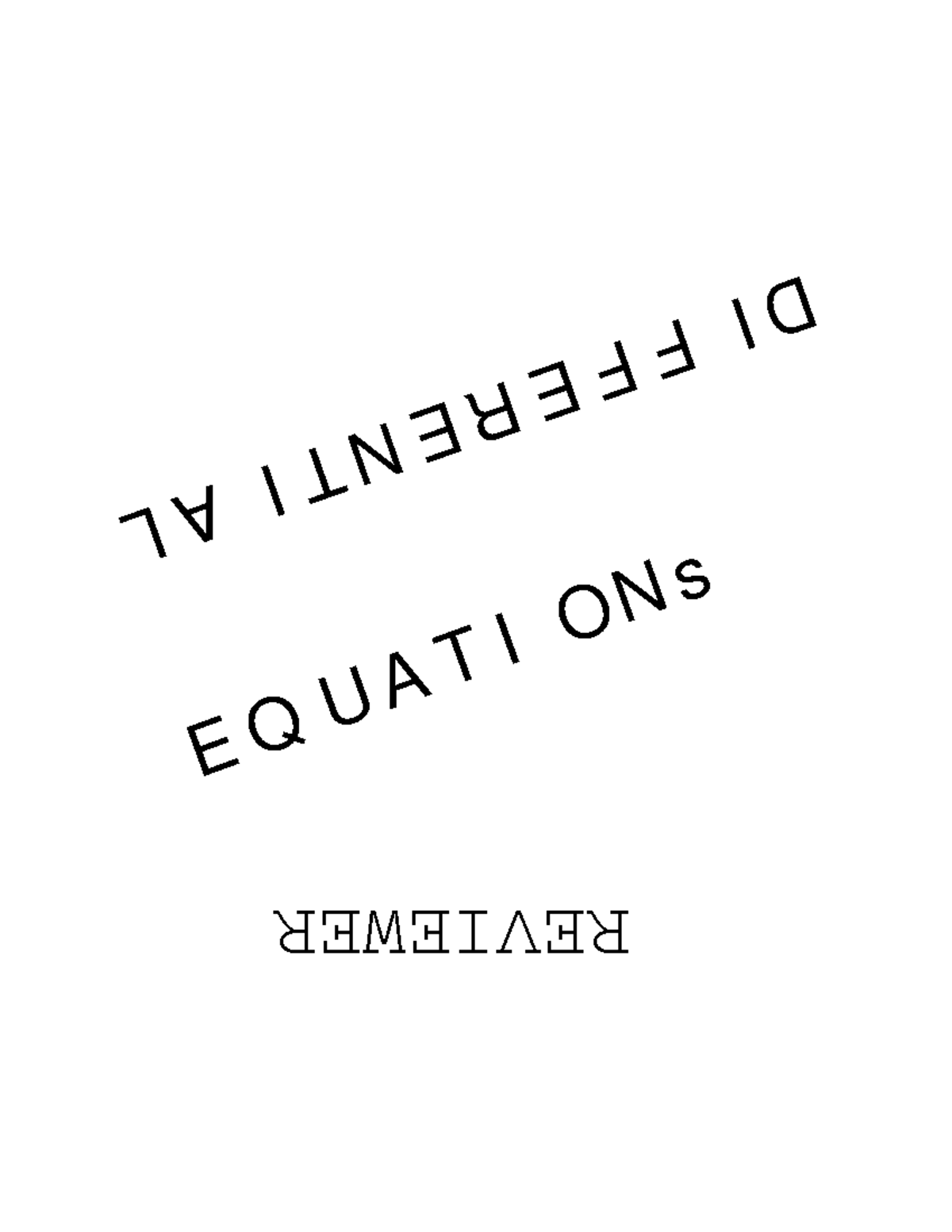 Differential Equation - PangSU - Studocu