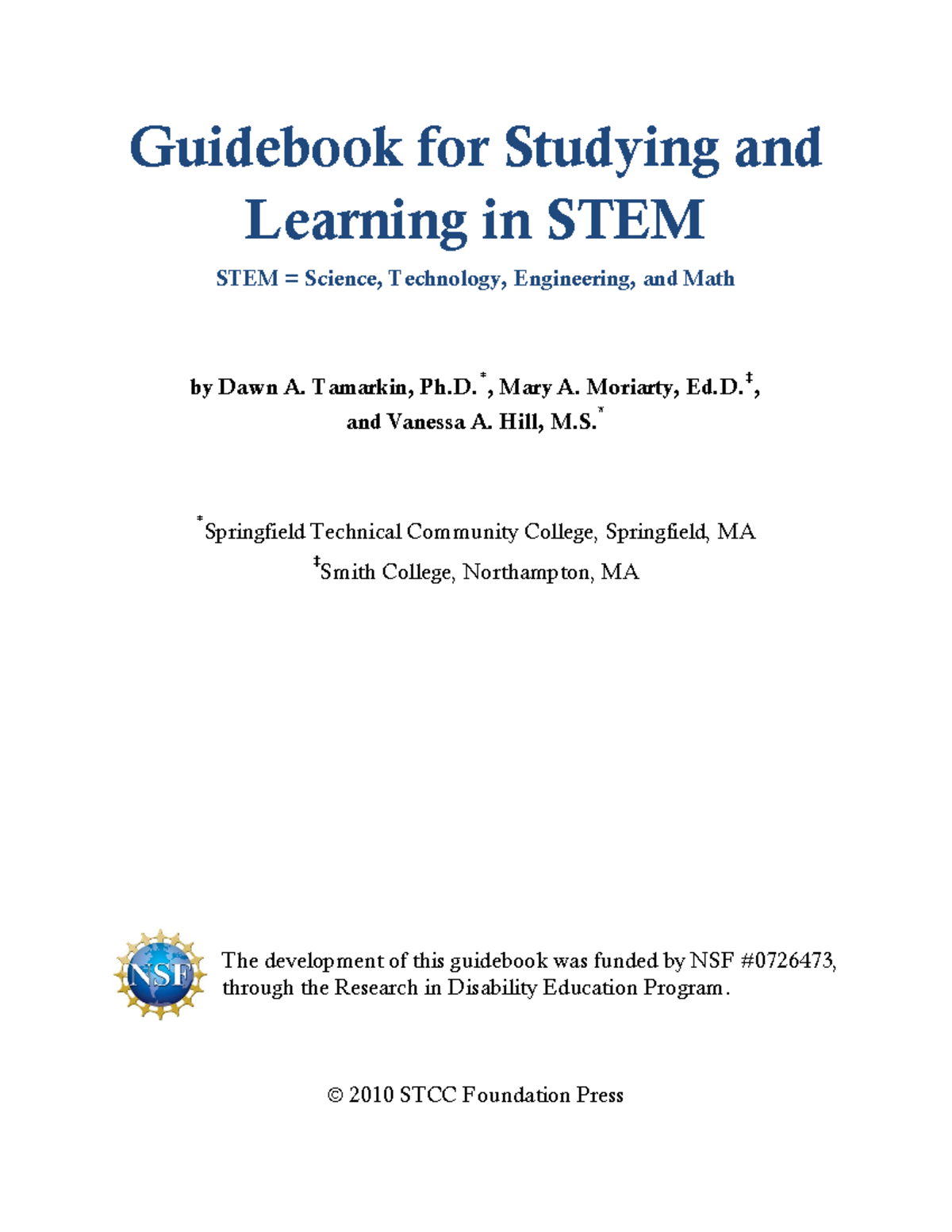 Guidebook STEM Learning Student - Guidebook for Studying and Learning ...