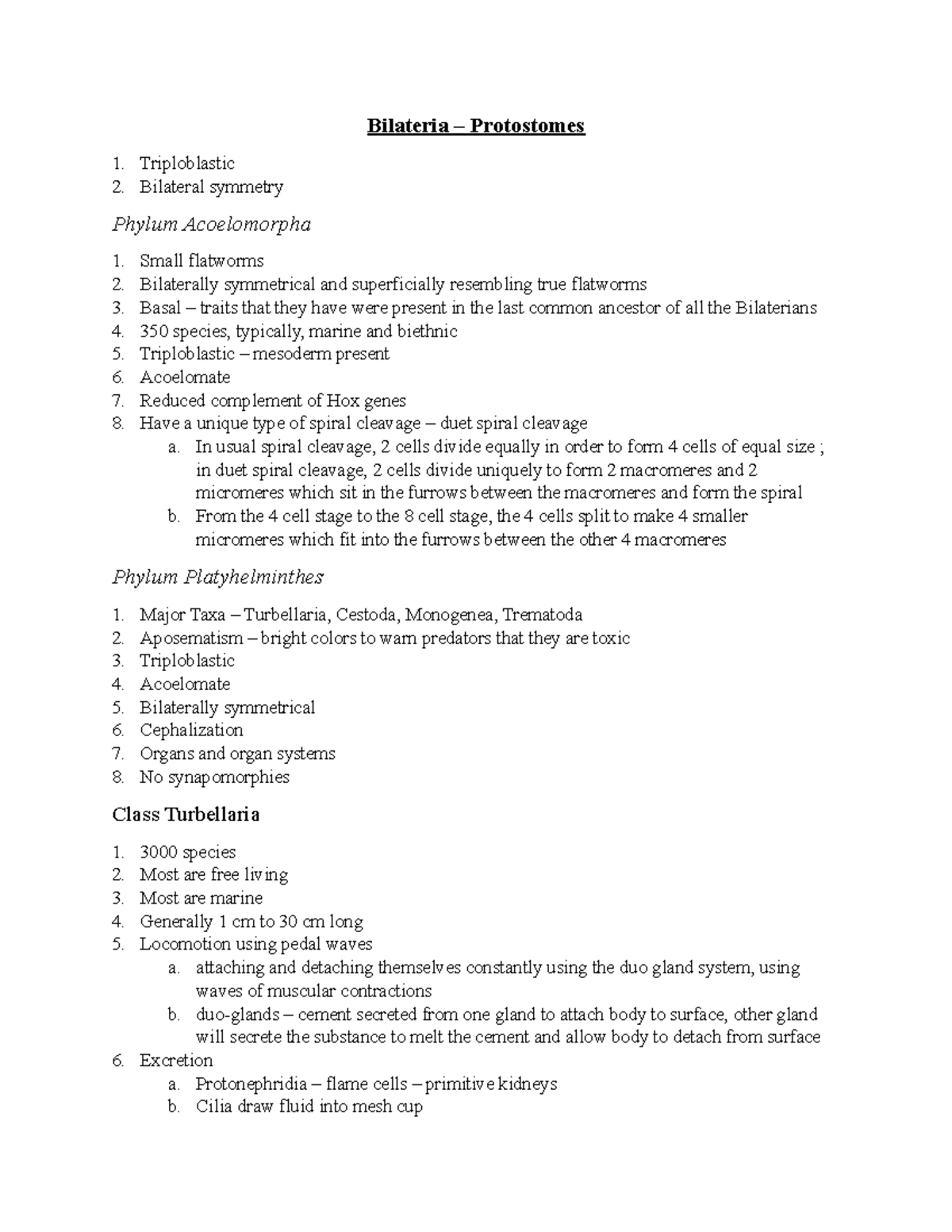 Bilateria - Protostomes - Bilateria – Protostomes Triploblastic ...