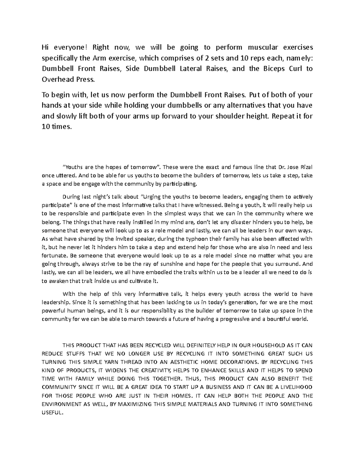 PE ScriptAN ACADEMOC HELPER AND GUIDE ONLY FOR YOU TO COMPREHEND ...