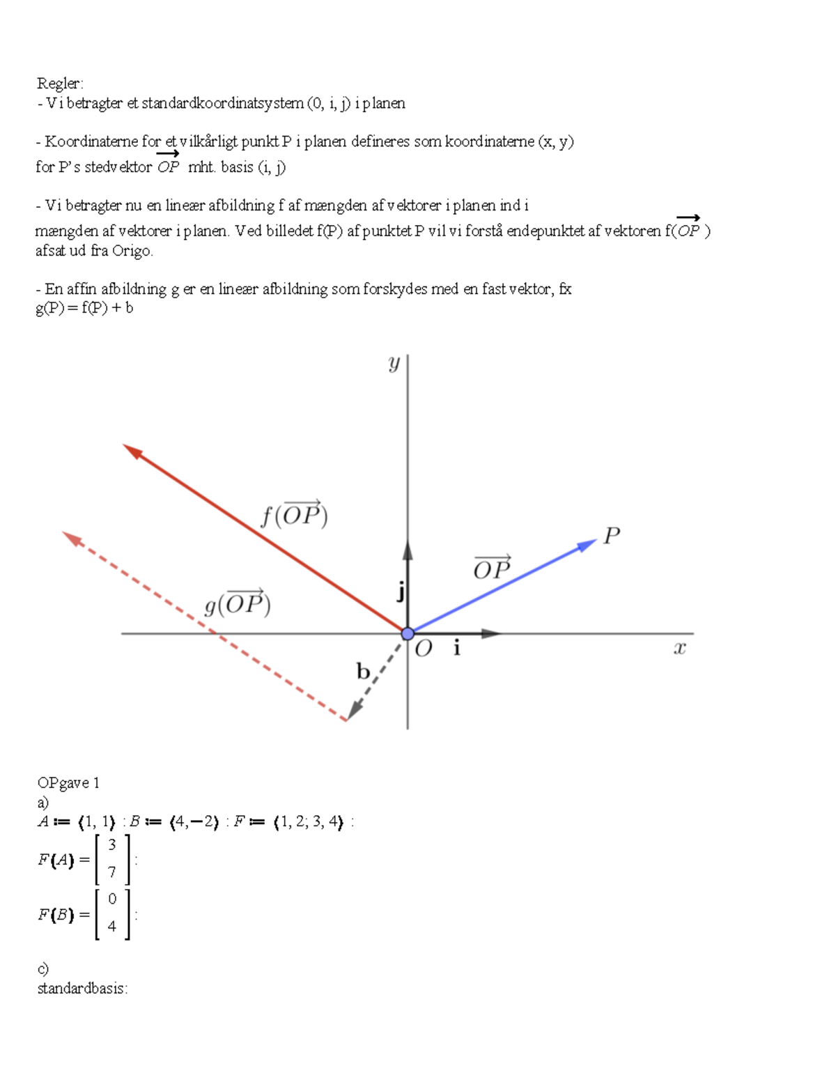 GTemasdasd - dasdasd - Regler: Vi betragter et standardkoordinatsystem ...