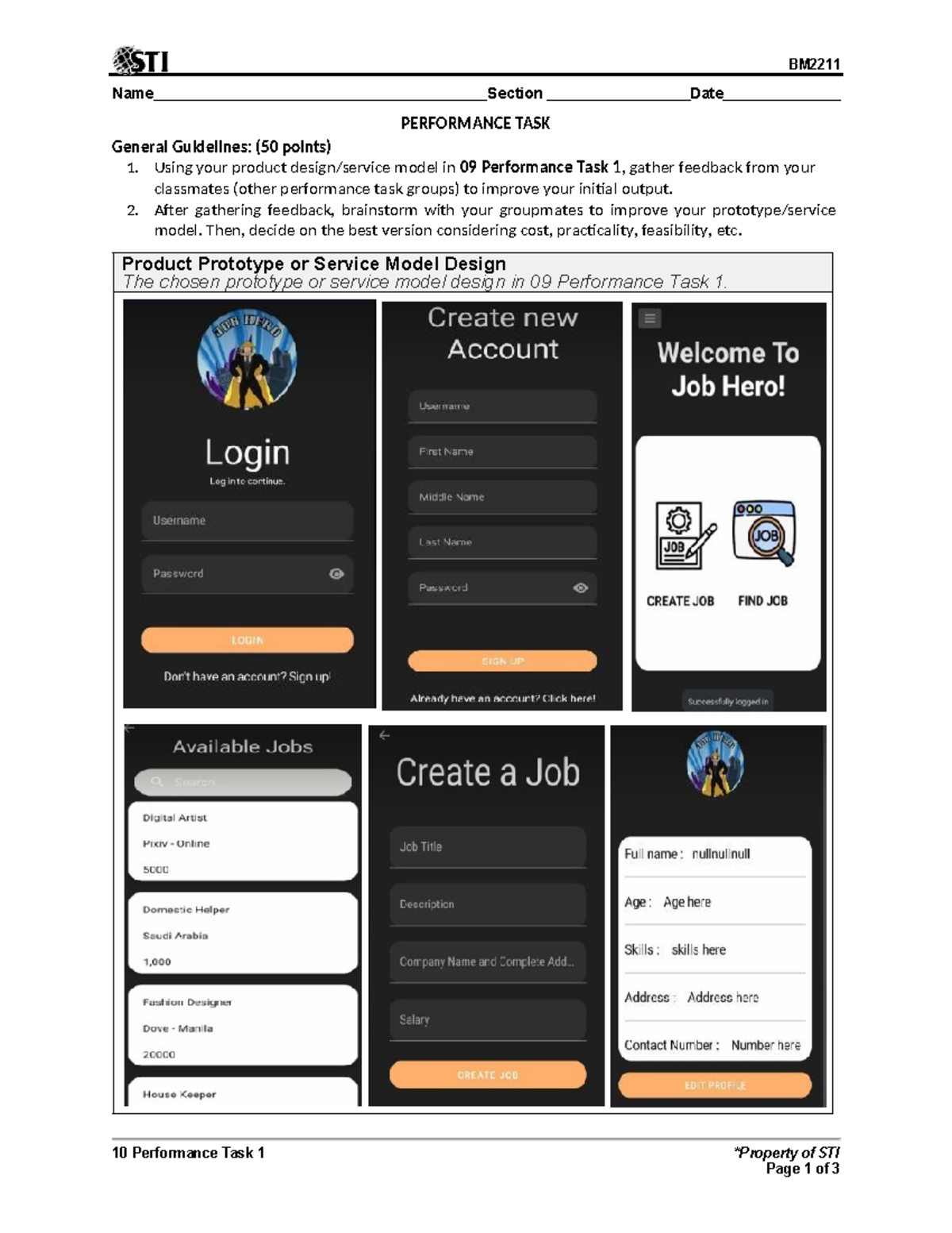 Entrep- Group-6- PT - CACASCS - BM Name Section Date 10 Performance ...