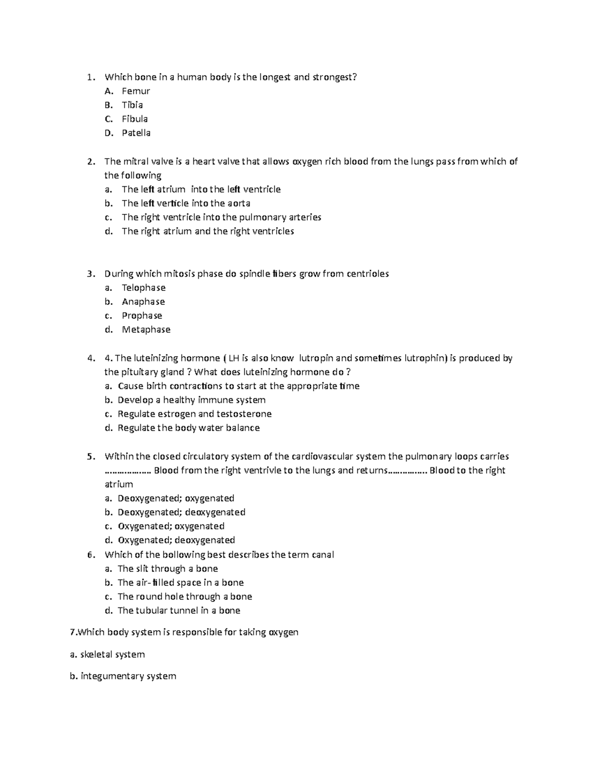 File Includes the Nervous System Blood Lympathic system and More ...