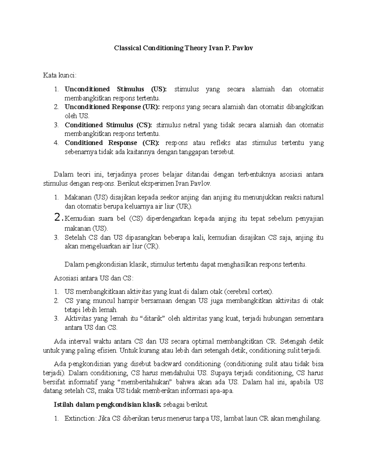 Ivan Pavlov's Classical Conditioning - Classical Conditioning Theory ...