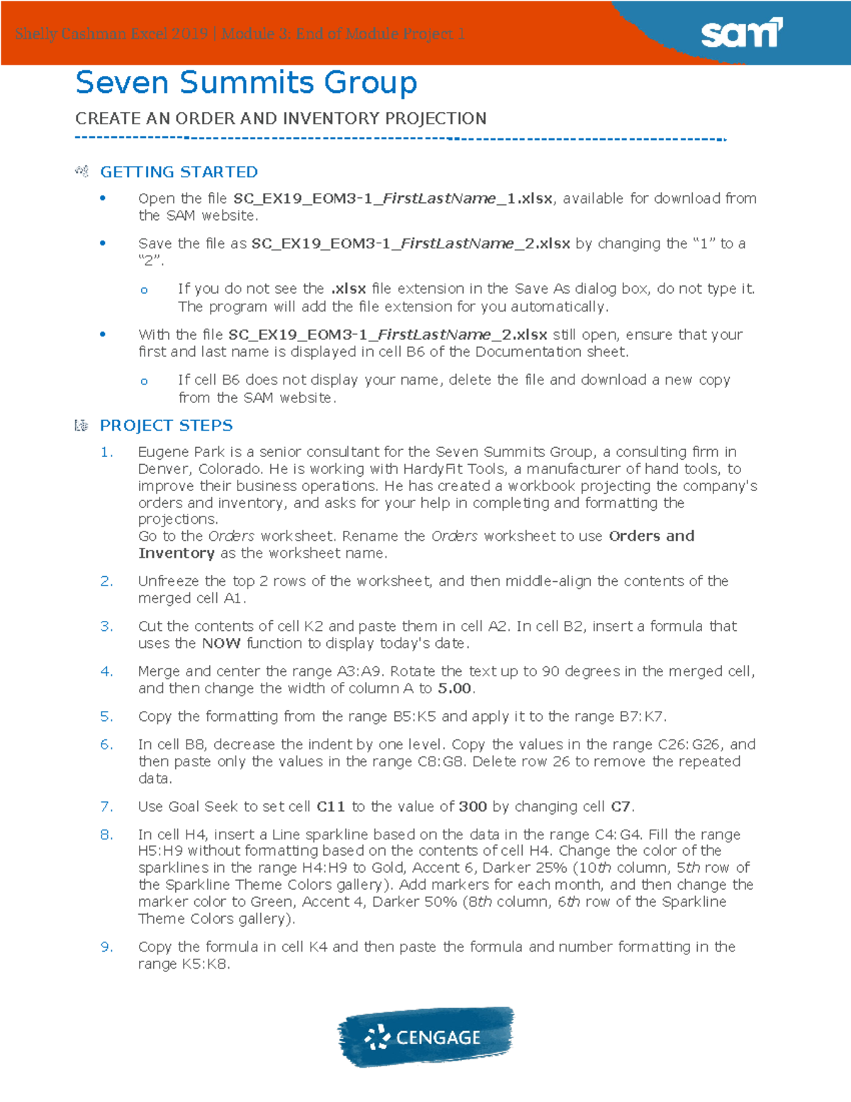 Instructions SC EX19 EOM3-1 2 - Seven Summits Group CREATE AN ORDER AND ...