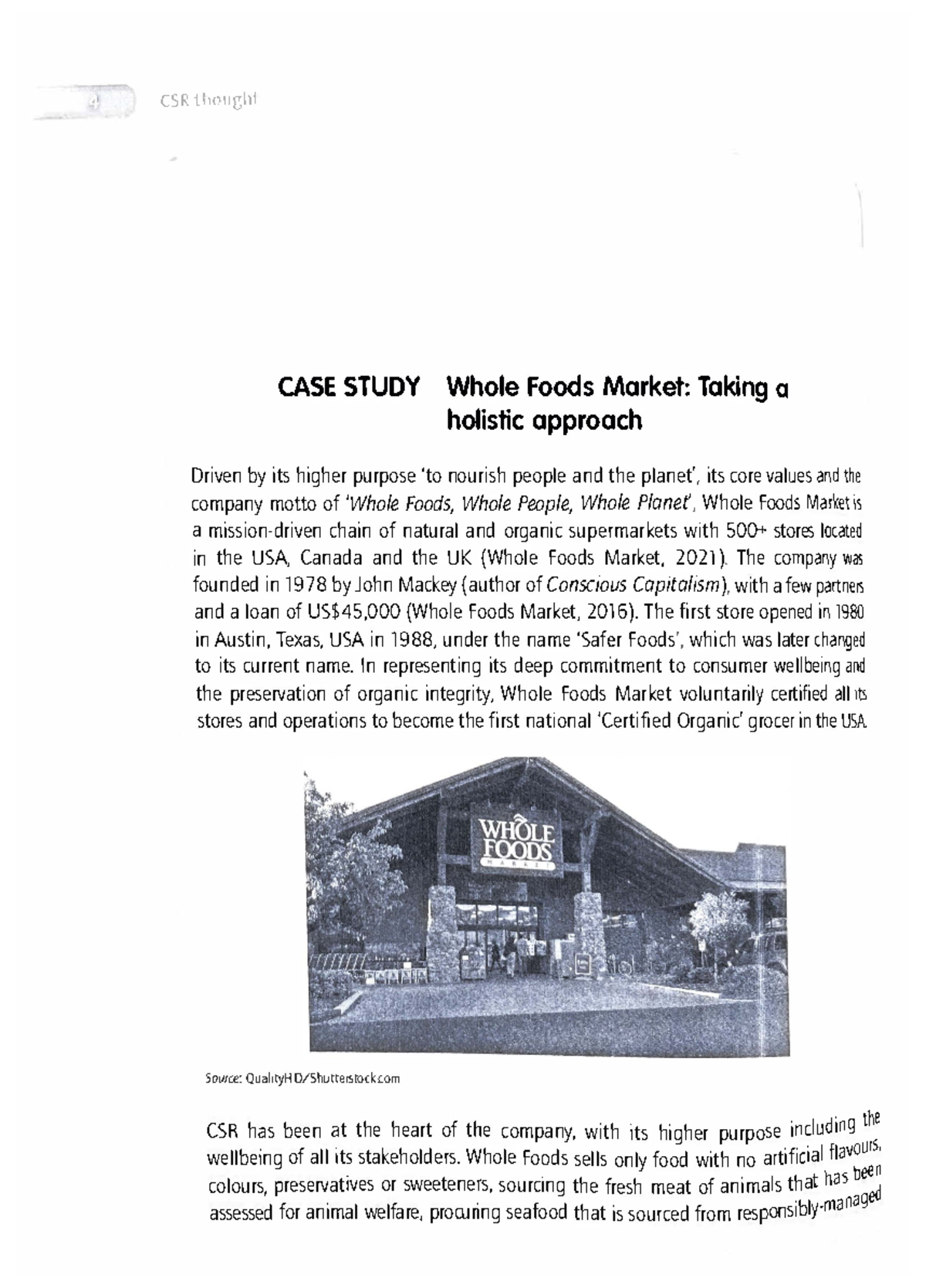 CASE Studies Compilation - CSR tlw11p,h CASE STUDY Whole Foods Market ...
