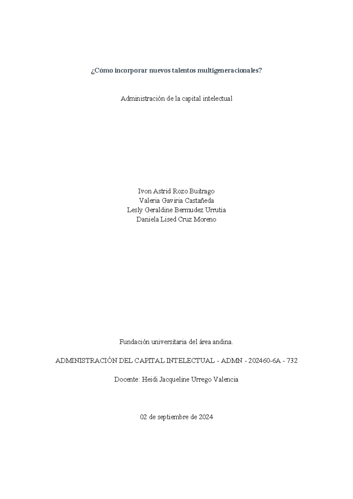 Eje dos administración del capital intelectual - ¿Cómo incorporar ...