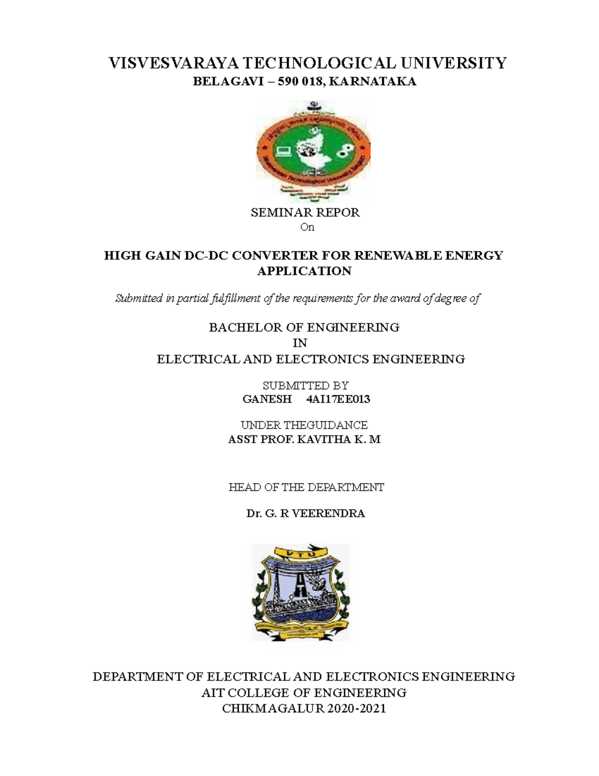 4AI17EE013 Seminarreport-converted - VISVESVARAYA TECHNOLOGICAL ...