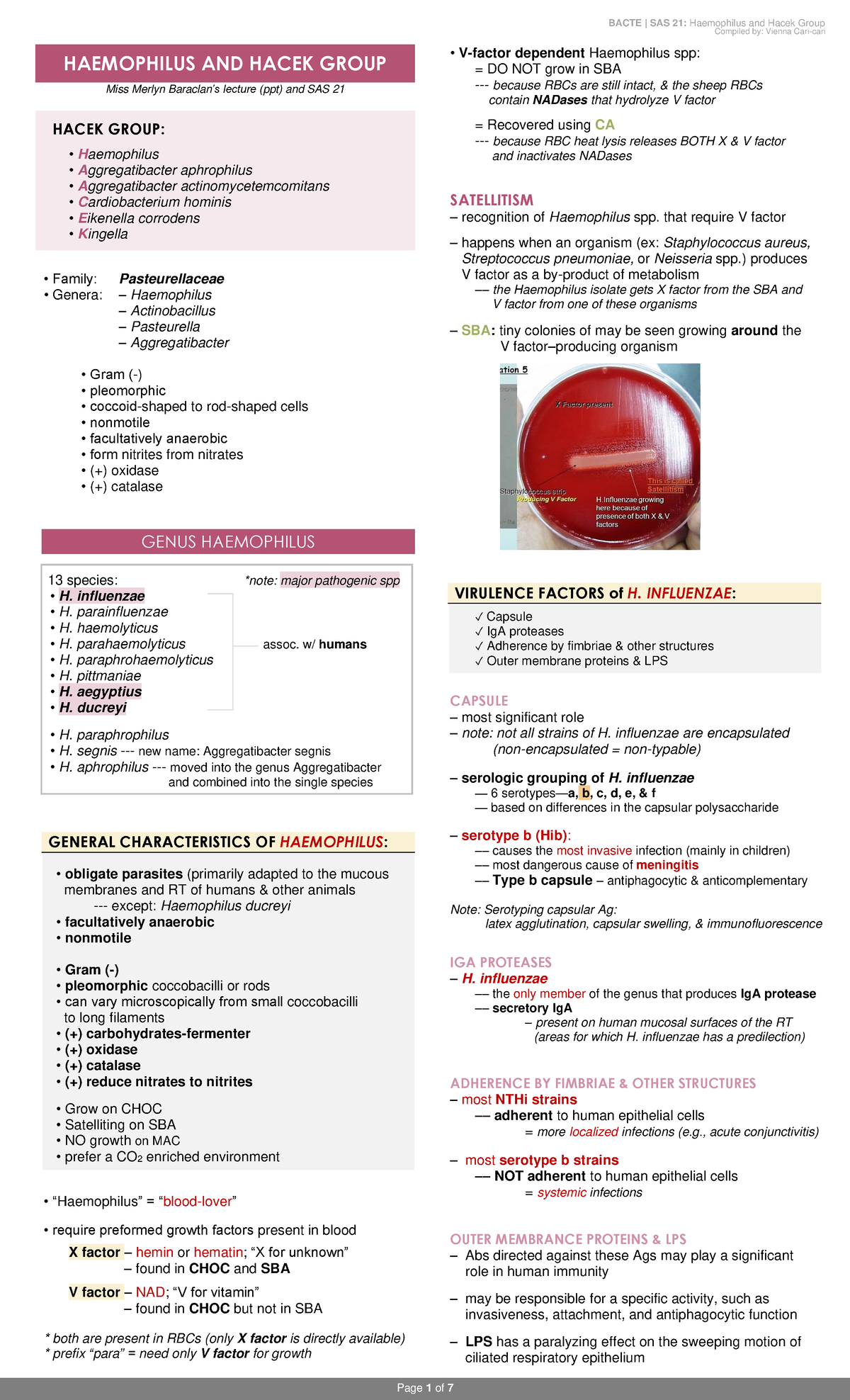 Bacteriology - Haemophilus and Hacek Group - Compiled by: Vienna Cari ...