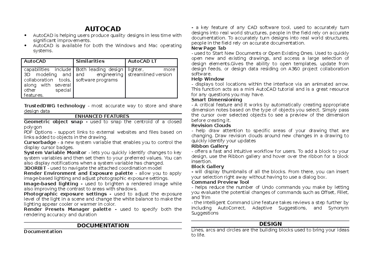 Autocad-reviewer - Autocad manual reviewer - AUTOCAD AutoCAD is helping ...