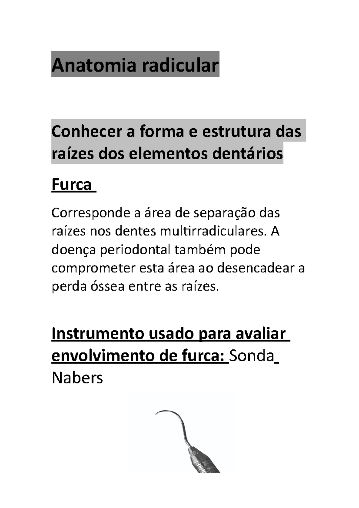 Anatomia radicular - Anatomia radicular Conhecer a forma e estrutura ...