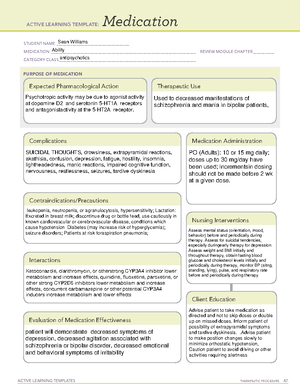 ATI Medication Template Risperdal - ACTIVE LEARNING TEMPLATES ...