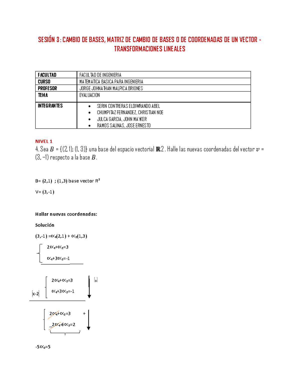 MB ING 3426 TPCC T3 1 - t3 de mayematica basica 1 - SESI”N 3: CAMBIO DE ...
