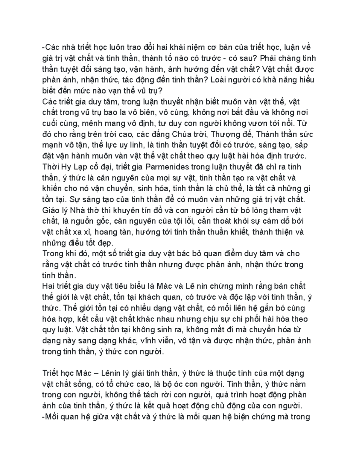 Các nhà triết học luôn trao đổi hai khái niệm cơ bản của triết học -Các ...