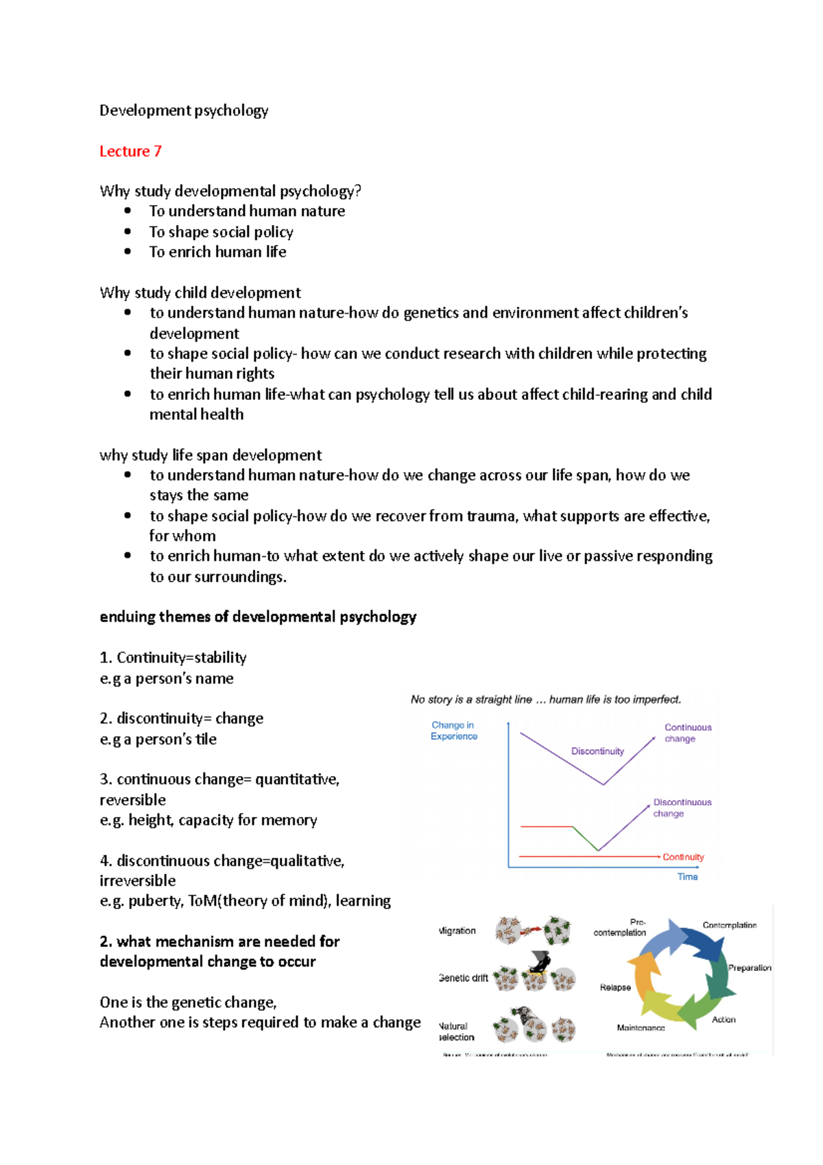 Development psychology - Development psychology Lecture 7 Why study ...