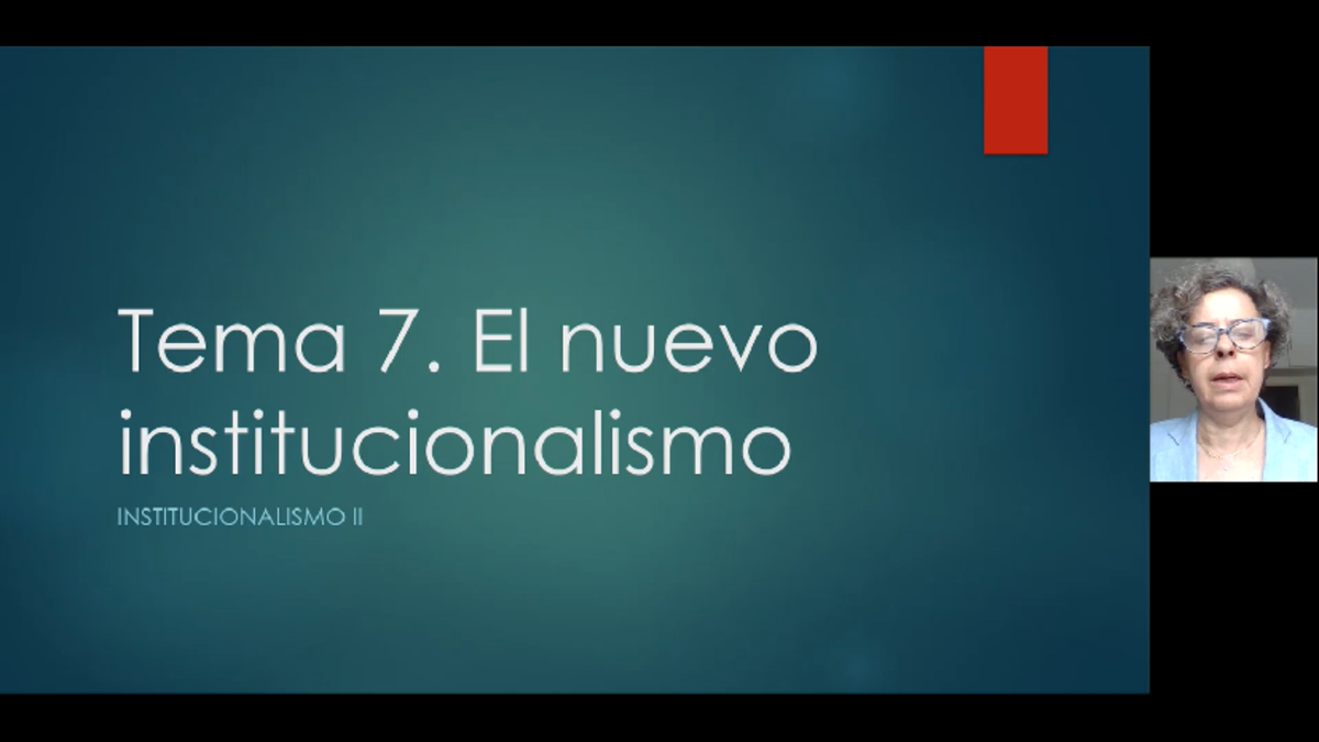 TEMA 7 Nuevo Institucionalismo - Métodos y Técnicas de Investigación en las Ciencias Sociales ...