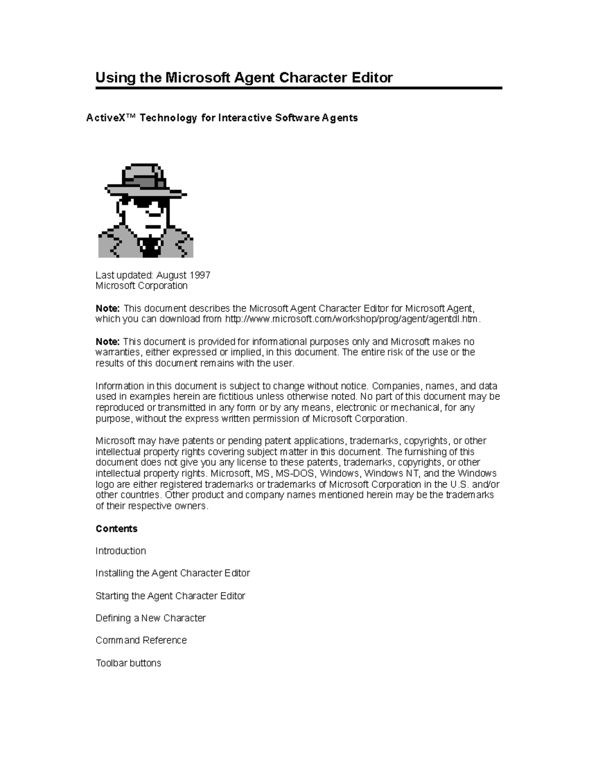 ACE - Electronics - Using the Microsoft Agent Character Editor ActiveX ...
