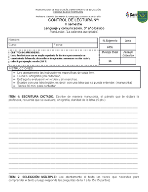 Plan lector - Lista de libros para quinto basico - Lenguaje y Comunicación PLAN LECTOR QUINTO ...