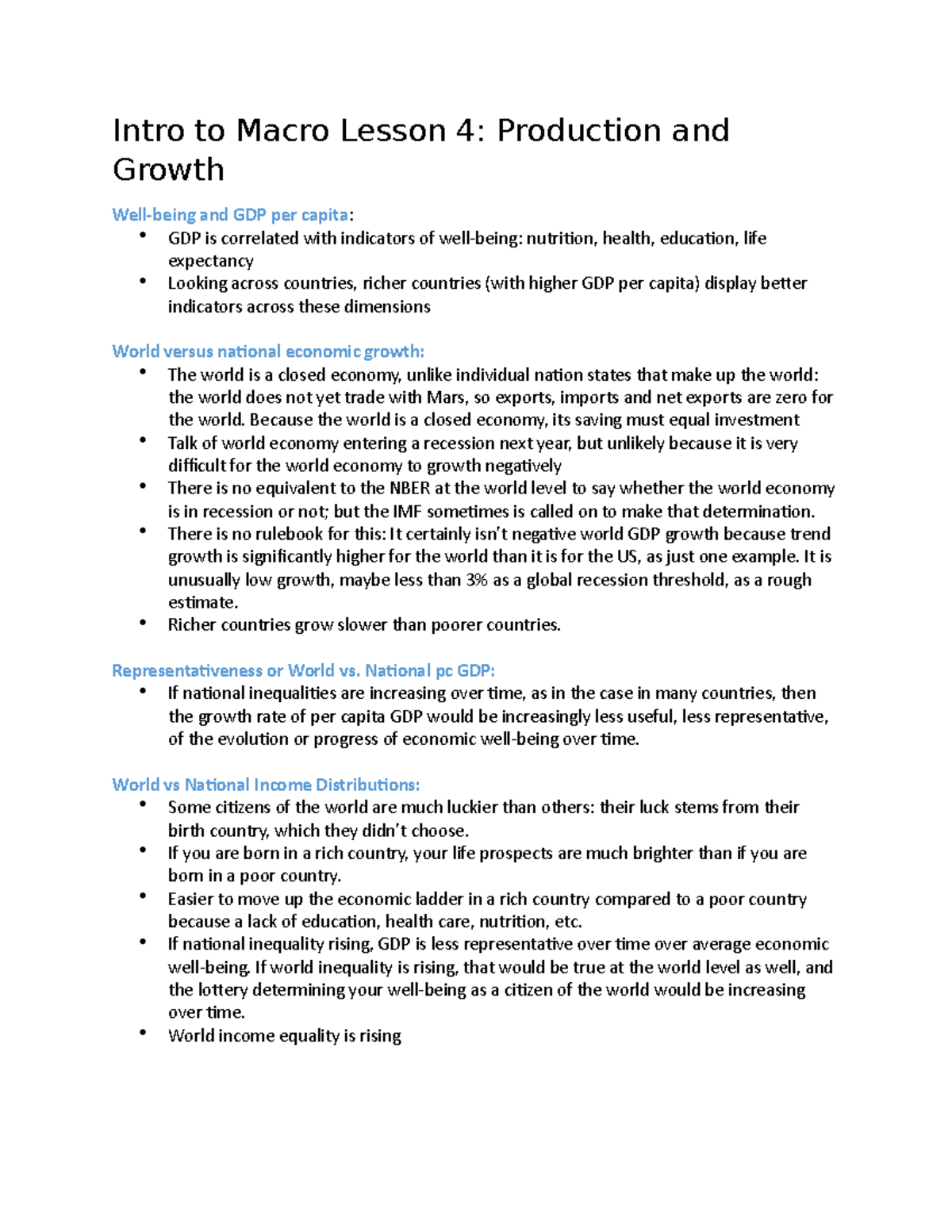 Intro to Macro Lesson 4 - Prof. Jonathan Ostry - Intro to Macro Lesson ...