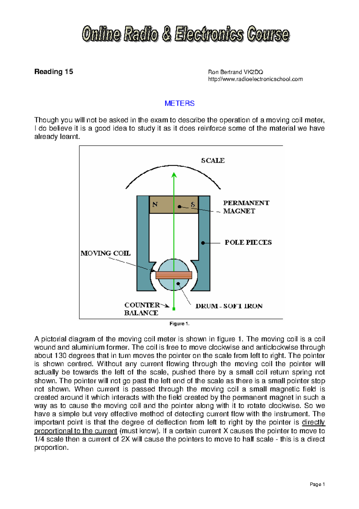 15 - Electric Meters - Description about BEE topics - Reading 15 Ron ...