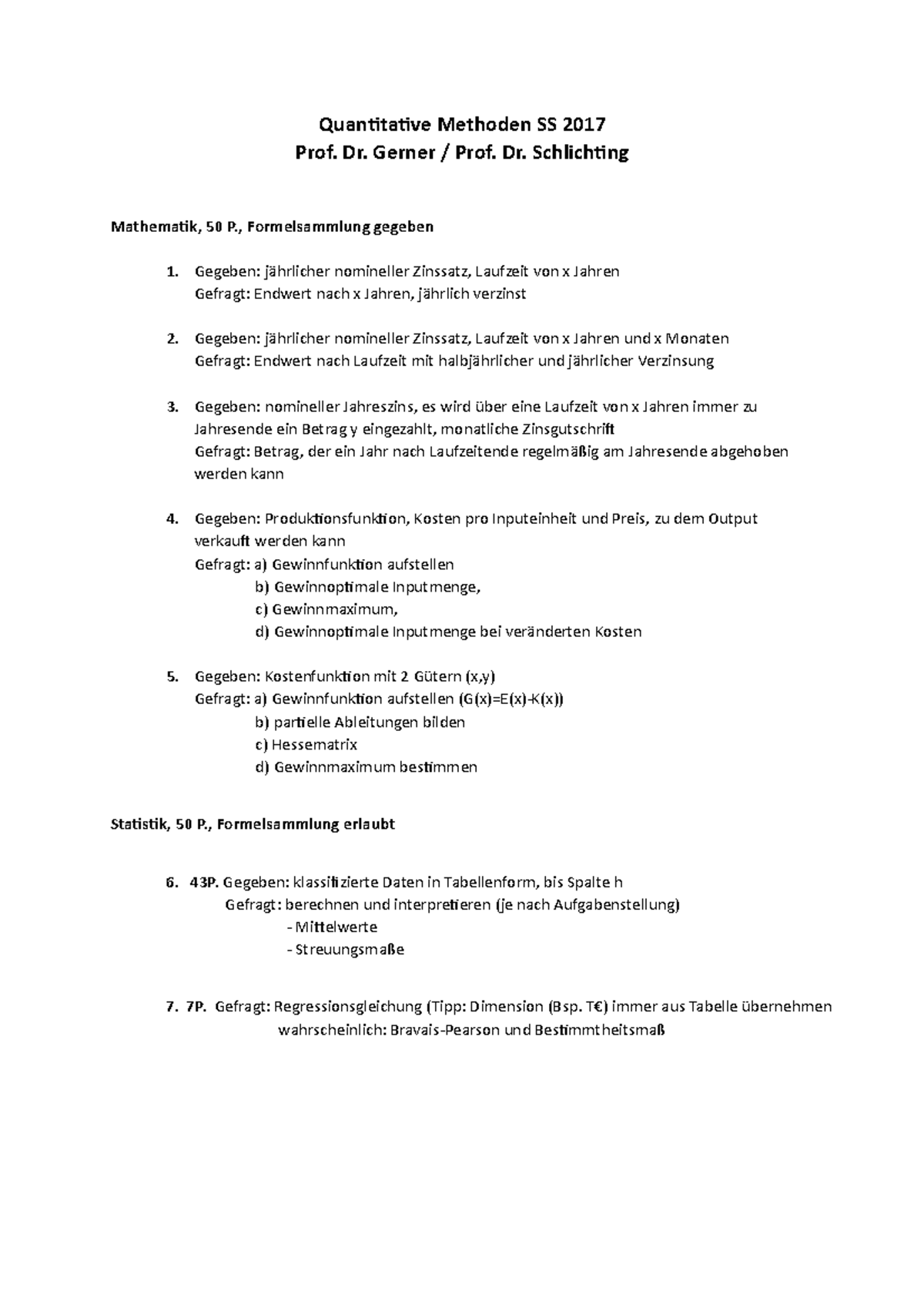 Quantitative Methoden SS 2017 Eingrenzung - Quantitative Methoden SS ...