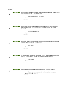 Chap2 online quiz - International Marketing Chapter 2 Quiz - Your Results for: "Study - Studocu